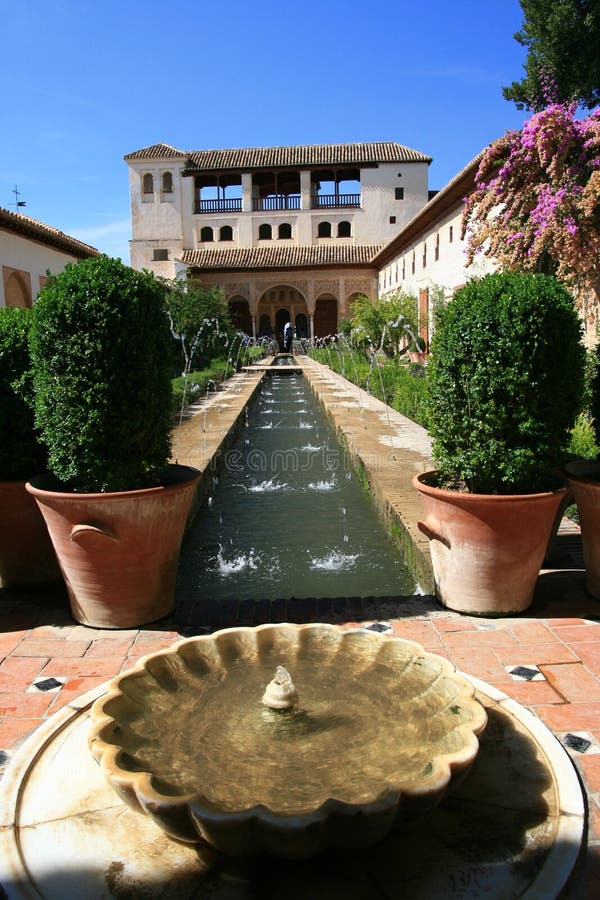 El Generalife stock image. Image of residence, alhambra - 1169277