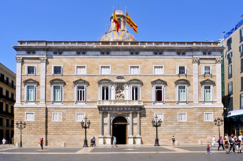 Generalitat of Catalonia Palace in Barcelona Editorial Photo - Image of ...