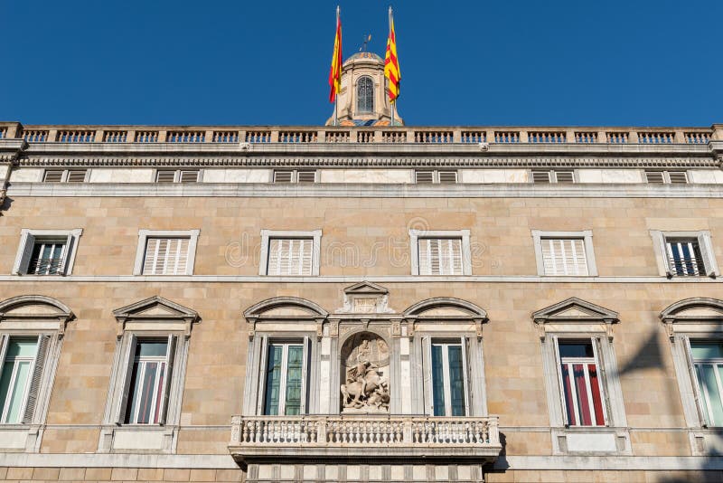 Building Generalitat De Catalunya Stock Image - Image of historical ...