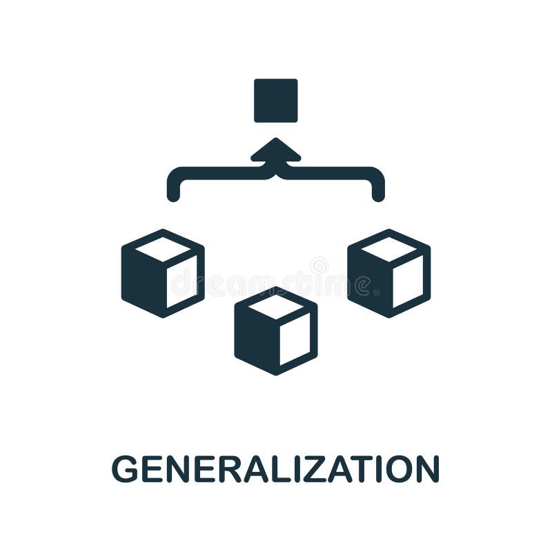 Generalization Icon. 3d Illustration from Cognitive Skills Collection ...