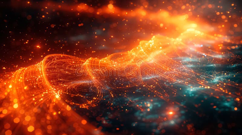 Generate an Abstract Representation of the Flow of Energy Stock ...