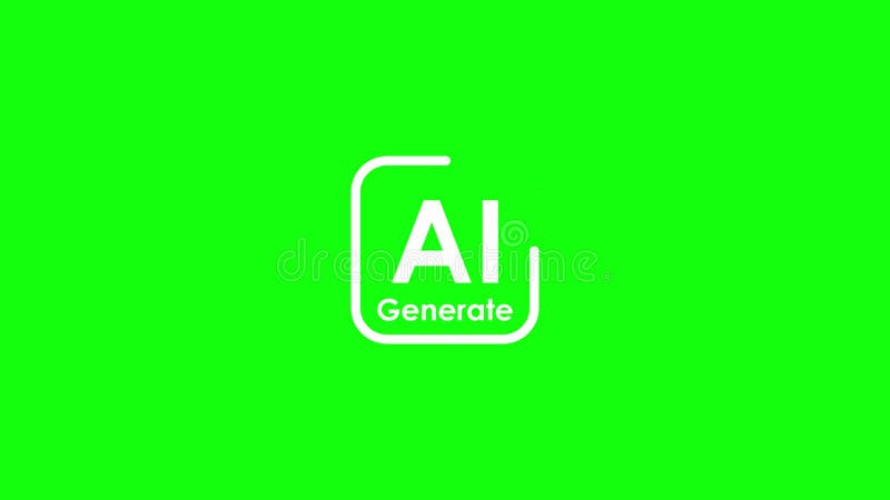 Generate Ai Animated Ai Generate Blink Green Screen Alpha Looping 4k ...