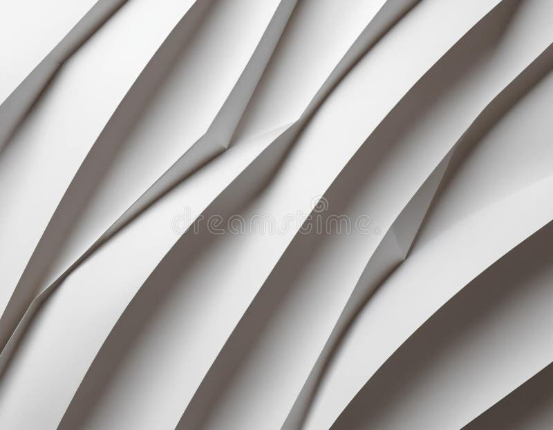 A 3D Rendering of a White Shaded Abstract Geometric Pattern Inspired by ...
