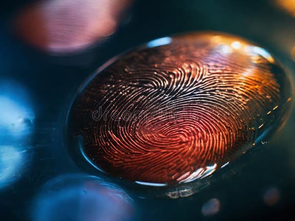 Fingerprints Left on the Glass Surface Stock Illustration ...