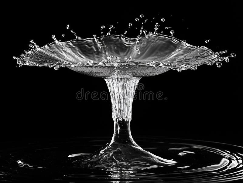 A dramatic splash of water stock illustration. Illustration of glass ...