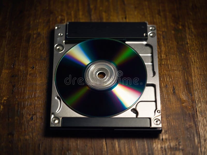 Illustration of a CD DVD Cassette on a Table Stock Illustration ...