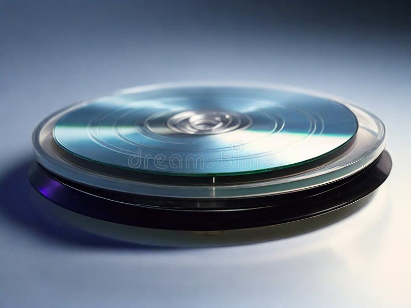 Illustration of a CD DVD Cassette on a Table Stock Illustration ...