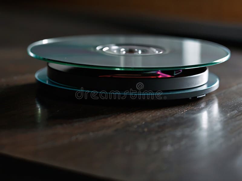 Illustration of a CD DVD Cassette on a Table Stock Illustration ...