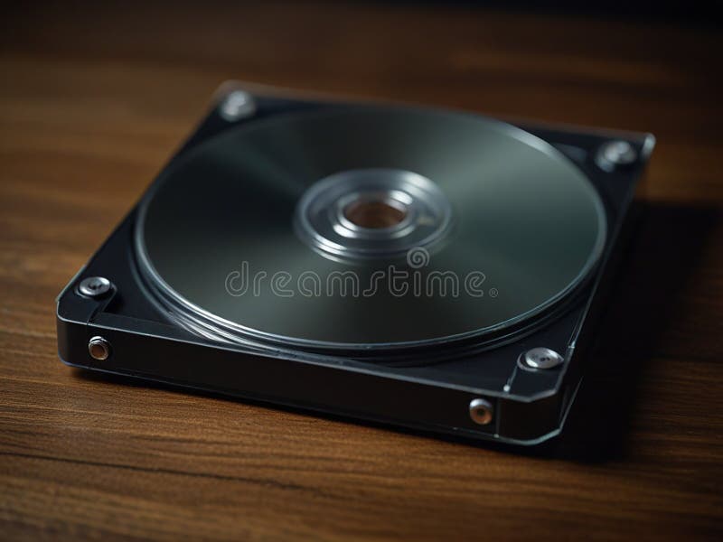 Illustration of a CD DVD Cassette on a Table Stock Illustration ...