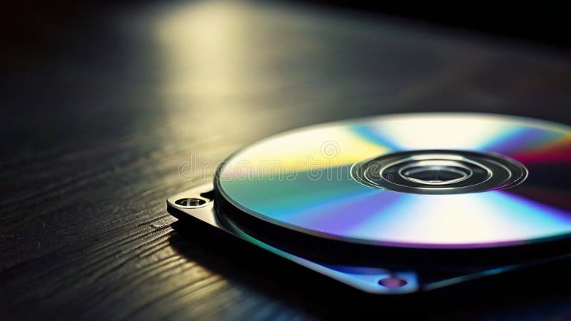 Illustration of a CD DVD Cassette on a Table Stock Illustration ...