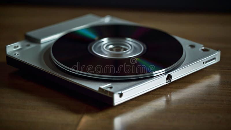 Illustration of a CD DVD Cassette on a Table Stock Illustration ...