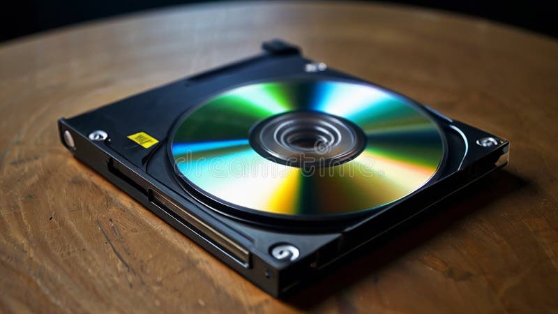 Illustration of a CD DVD Cassette on a Table Stock Illustration ...