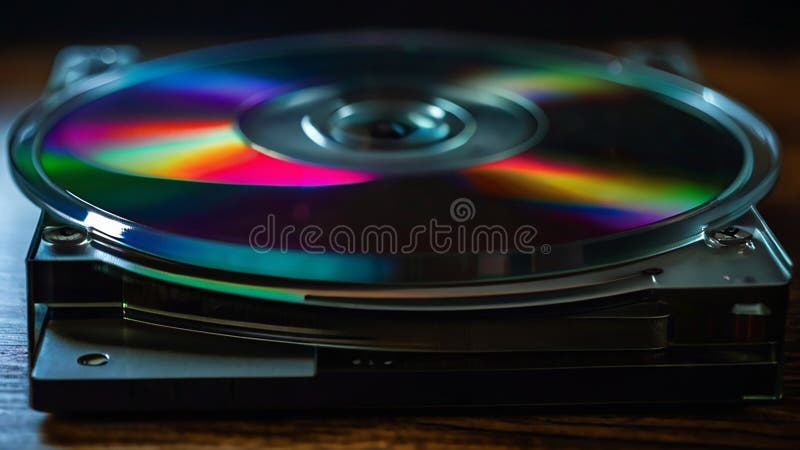 Illustration of a CD DVD Cassette on a Table Stock Illustration ...
