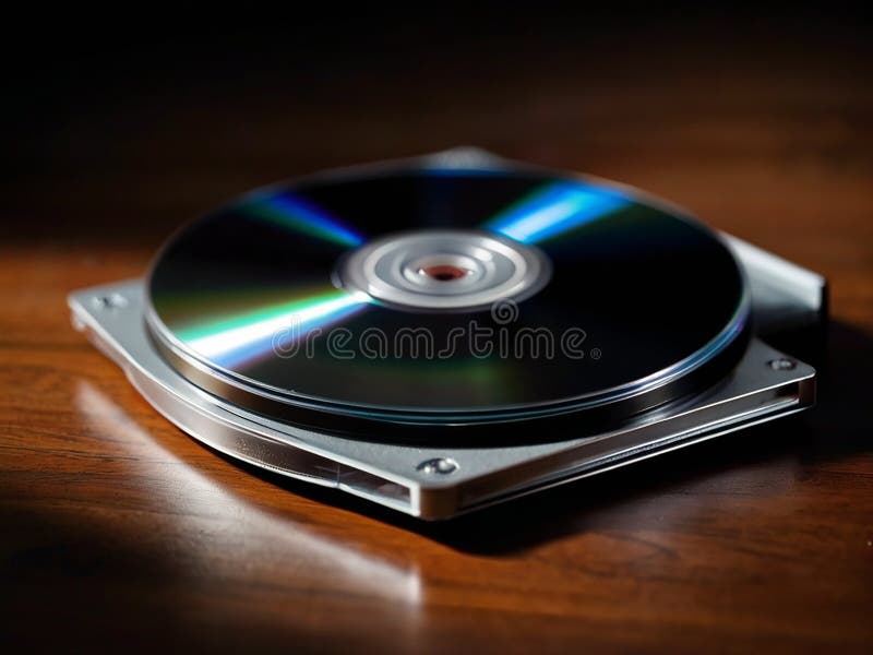 Illustration of a CD DVD Cassette on a Table Stock Illustration ...