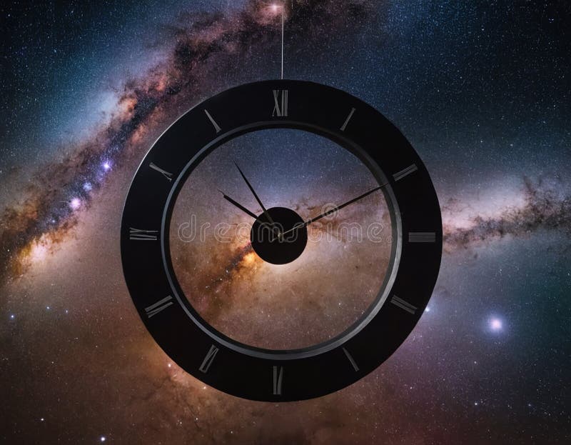 Illustration of the Theory of Time, Space Stock Illustration ...