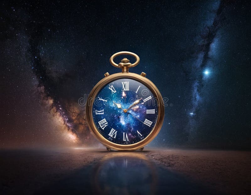 Illustration of the Theory of Time, Space Stock Illustration ...