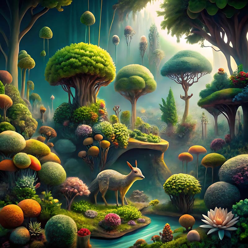 Generate Images of Ecosystems Featuring Entirely Fictional Plants and ... Generate Images of Ecosystems Featuring Entirely Fictional Plants and ...