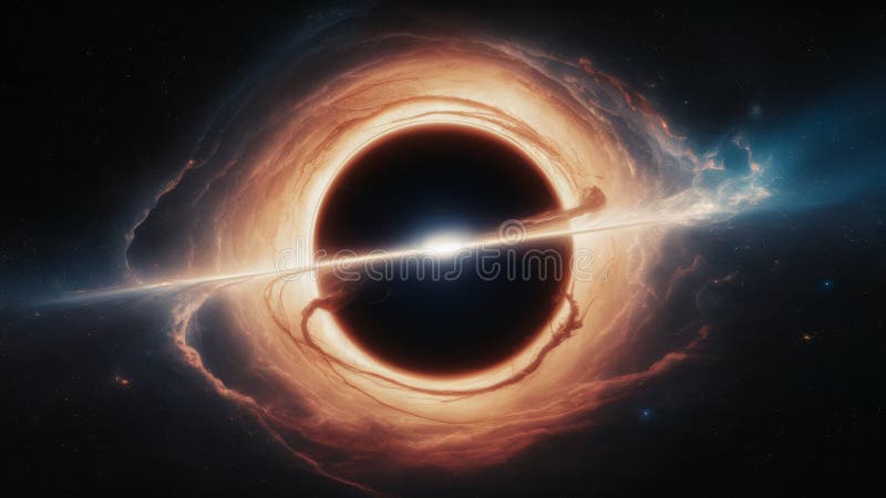 Generate a Mesmerizing Image of a Black Hole Surrounded by Bright ...