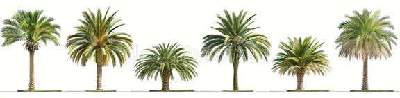 Generate Three Views, Front View, Left and Right Views of the Same Palm ...