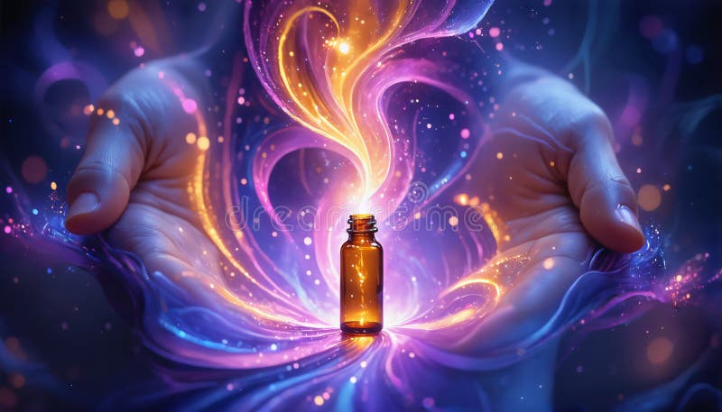 Healing Hand Abstract Natural Medicine with a Touch of Magic and Zen ...