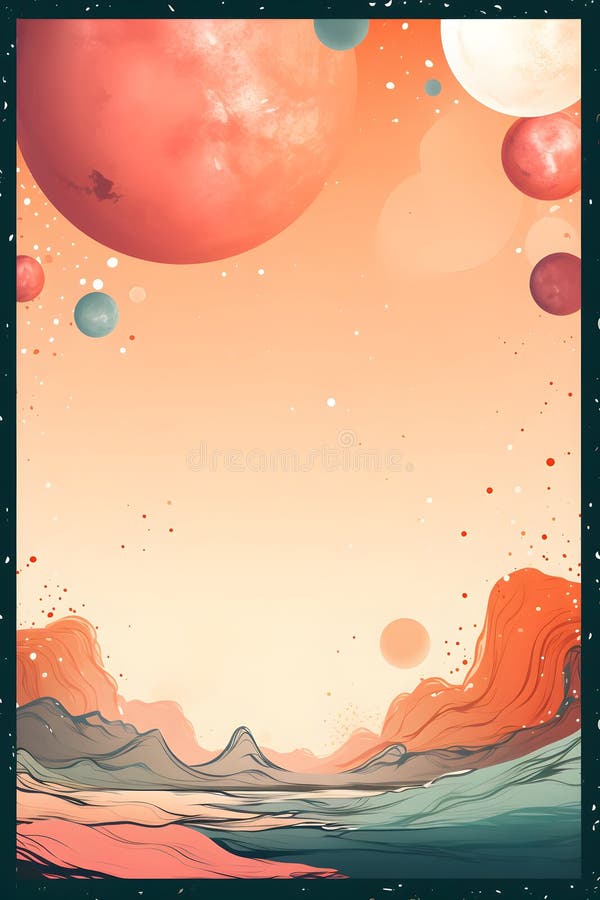 Abstract Galaxy Hand Drawn Background. Invitation and Celebration Card ...