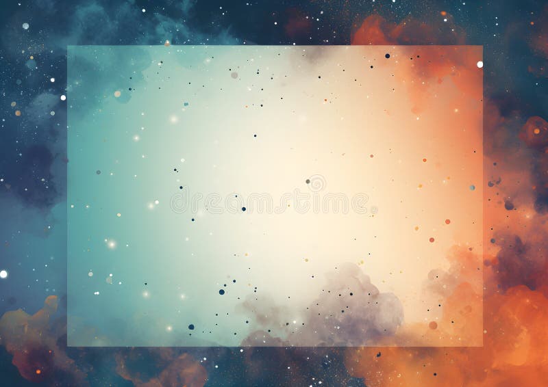 Abstract Galaxy Minimalistic Background. Invitation and Celebration ...