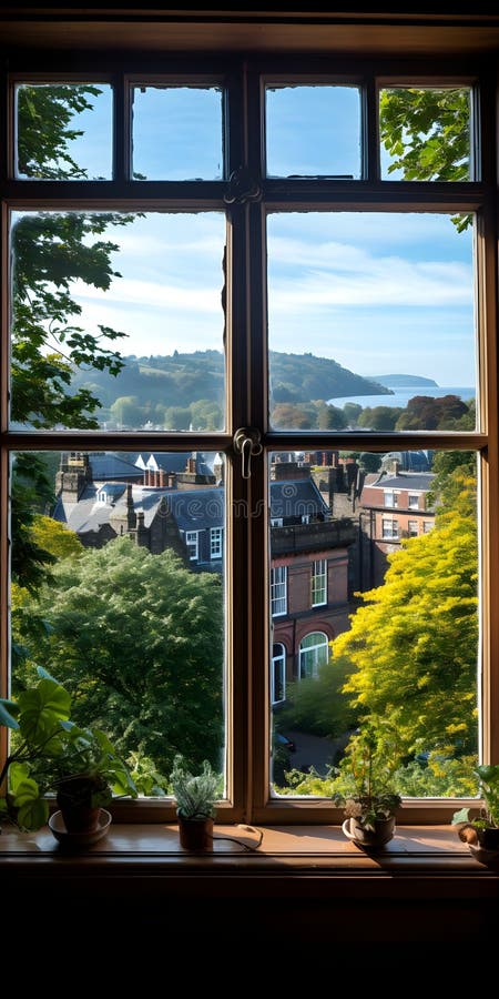 A Window with a View of a City.Window View from University Window ...