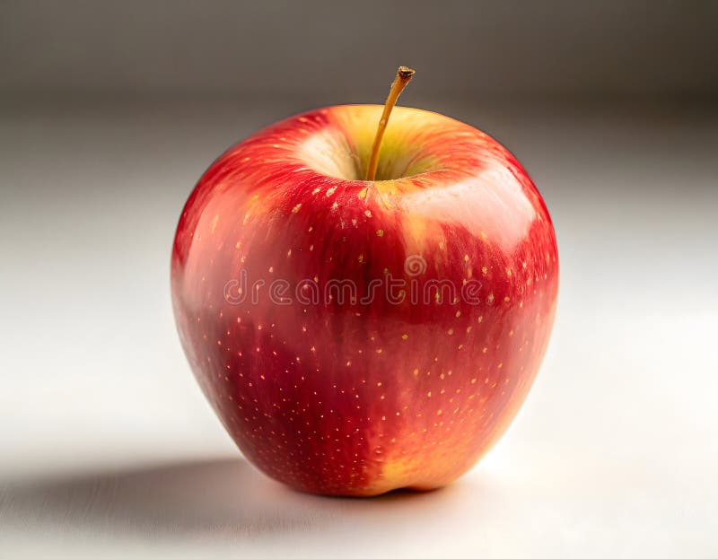 Red apple studio shot stock illustration. Illustration of healthy ...