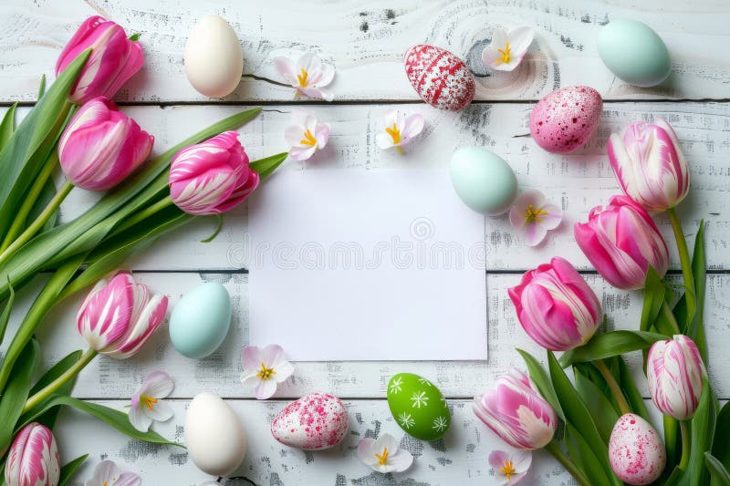 Happy Easter Bunny Burrow Eggs Bunny Traditions Basket. White Radiating ...