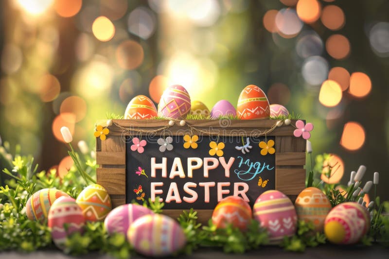 Happy Easter Easter Brunch Eggs Easter Egg Tree Decorations Basket ...