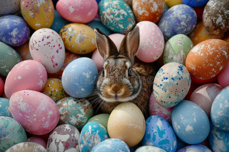 Happy Easter Easter Ham Eggs Eggcitement Explosion Basket. White Easter ...