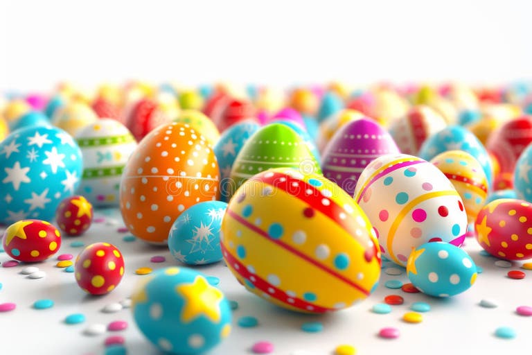 Happy Easter Fetching Eggs Easter Egg Tree Decorations Basket. White ...