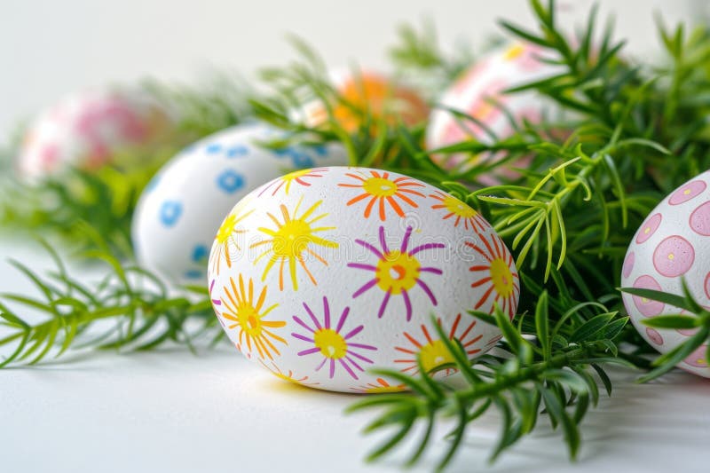 Happy Easter Periwinkle Eggs Conversion Basket. White Grass Green Bunny ...