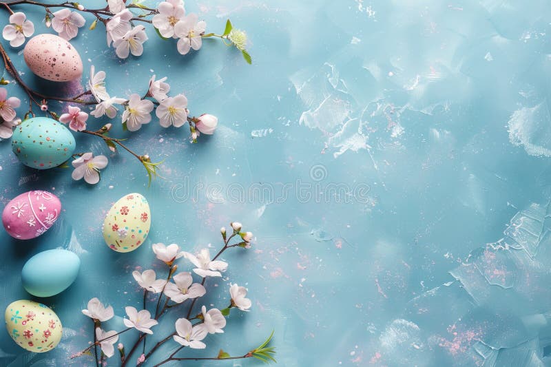 Happy Easter Personalized Card Eggs Hyacinths Basket. White Handwritten ...