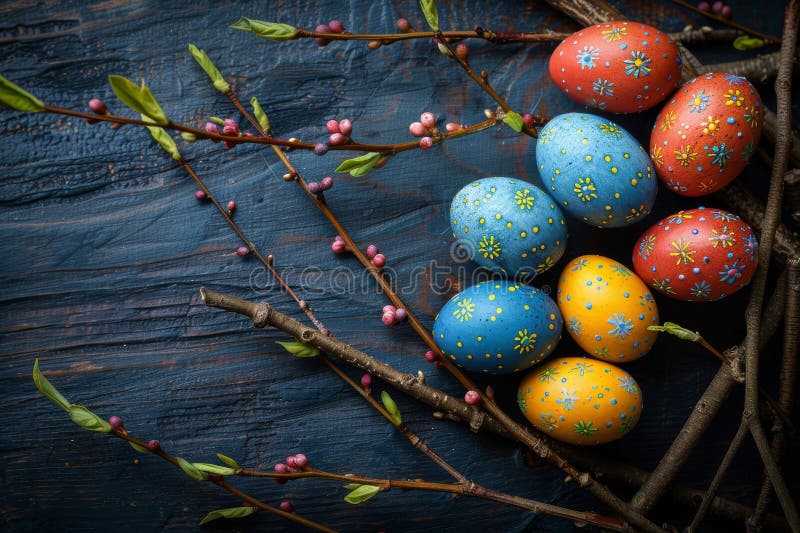 Happy Easter Religious Reflection Eggs Chickadee Serenade Basket. White ...