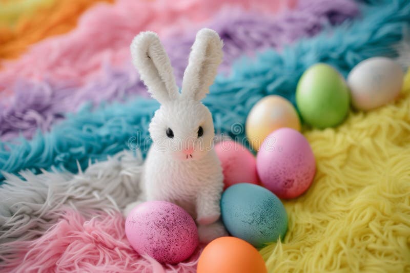 Easter Mood Flat Style Illustration. Stock Vector - Illustration of ...