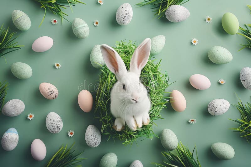 Happy Easter Texture Eggs Easter Basket Delights Basket. White Resumed ...