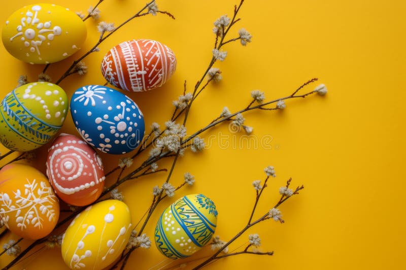Happy Easter Violet Eggs Easter Egg Decorating Basket. White Fellowship ...
