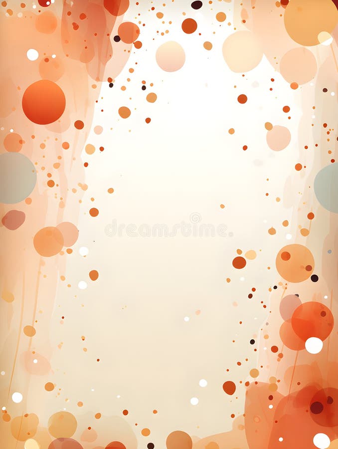 An Abstract Background with Circles and Bubbles. Abstract Rust Color ...
