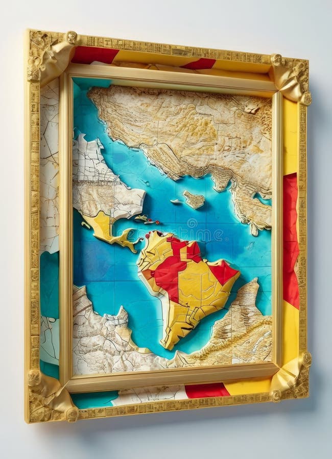 Map the world in frame stock illustration. Illustration of frame ...