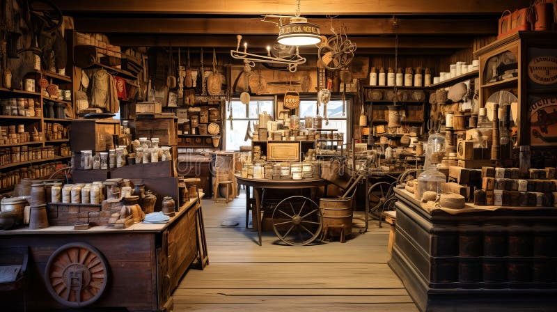 Frontier Oasis: a Small General Store Amidst the Untamed Wild West ...