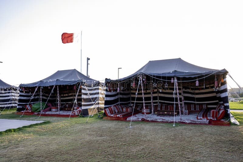 Traditional Arab Khaima Camping Tent of Traditional Style of Arab ...