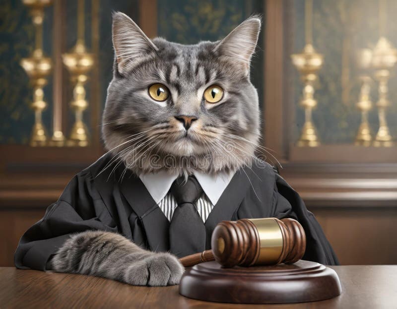 Cat Judge Stock Illustrations – 121 Cat Judge Stock Illustrations ...