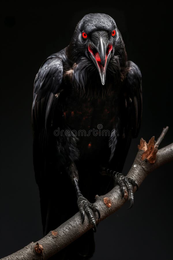 Evil Looking Alien Spaceship. Glowing Yellow Lights. Futuristic Sci-fi ...