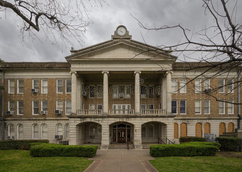 Rear View of the 1928 Uvalde County Courthouse in Downtown Uvalde ...