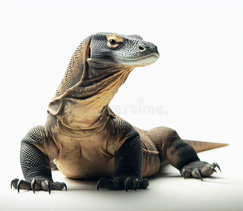 Monitor Lizard Outline Silhouette Generative Ai Stock Vector ...