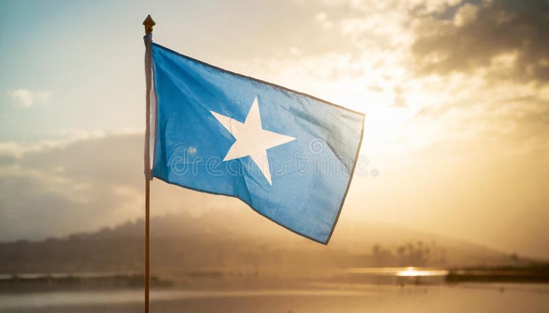 Somalia Flag. the National Flag of Somalia Stock Illustration ...