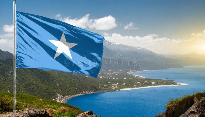 Somalia Flag. the National Flag of Somalia Stock Illustration ...