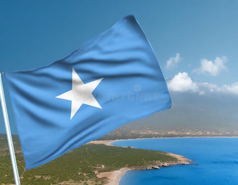 Somalia Flag. the National Flag of Somalia Stock Illustration ...