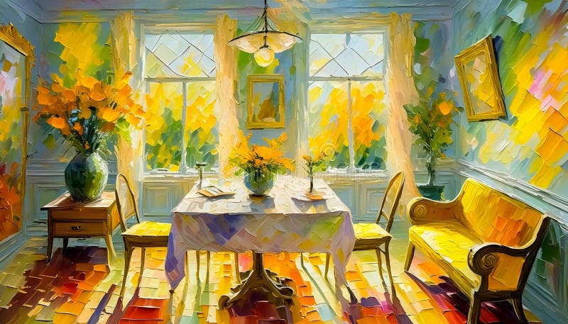 Impressionist Table Stock Illustrations – 435 Impressionist Table Stock ...